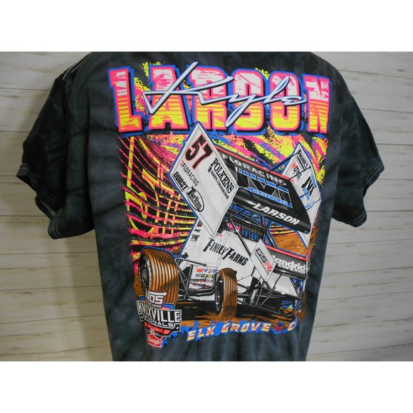 Yung Money Shirts Rare Yung Money Kyle Larson Sprint Car Tee Tshirt Xl Men Tie Dye Double
